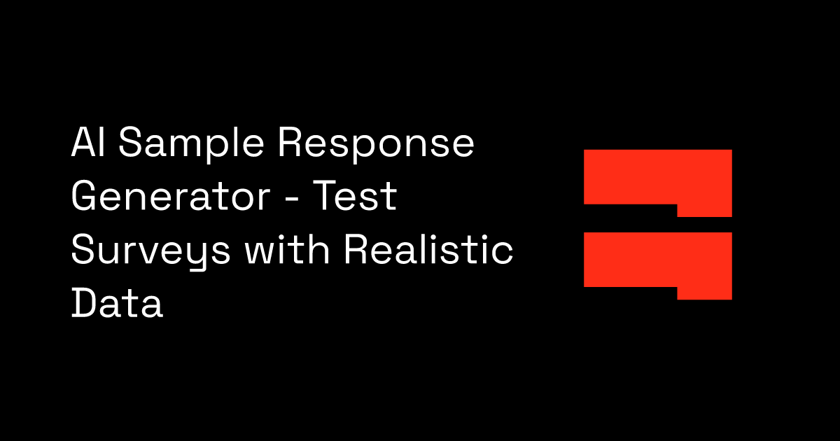 AI Sample Response Generator - Test Surveys with Realistic Data