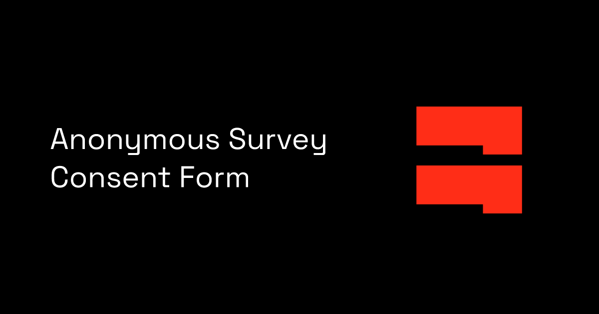 Anonymous Survey Consent Form