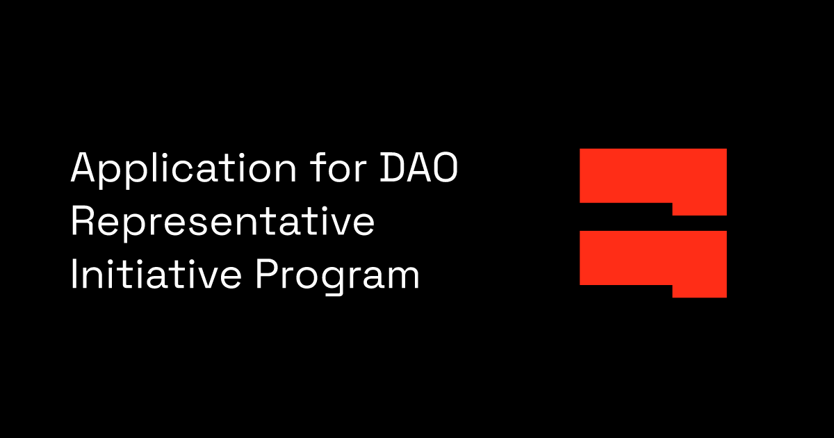 Application for DAO Representative Initiative Program