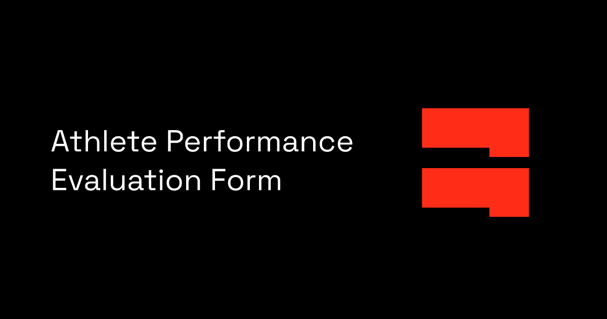 Athlete Performance Evaluation Form