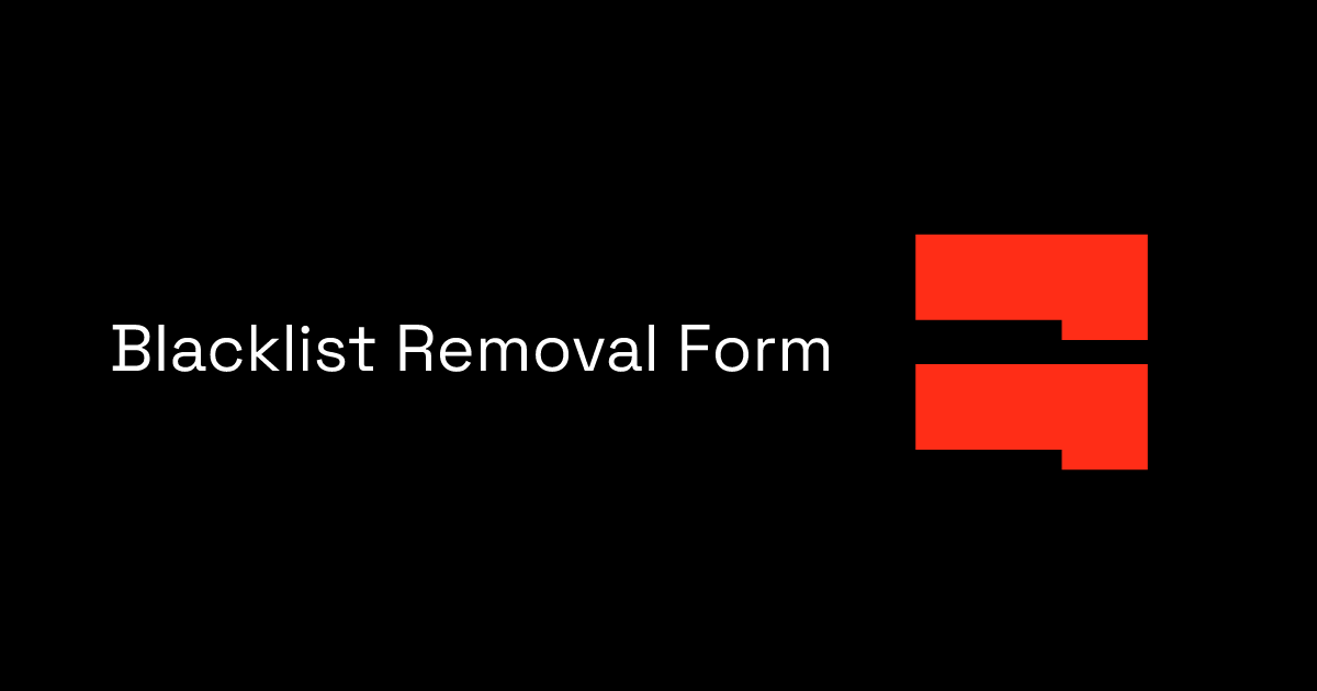 Blacklist Removal Form