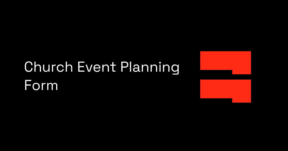 Church Event Planning Form