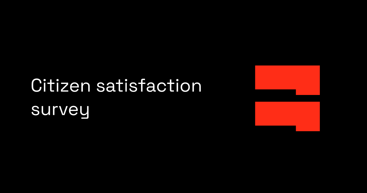 Citizen satisfaction survey