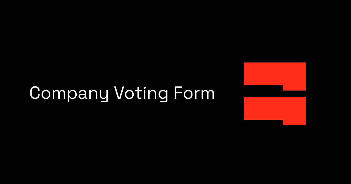 Company Voting Form
