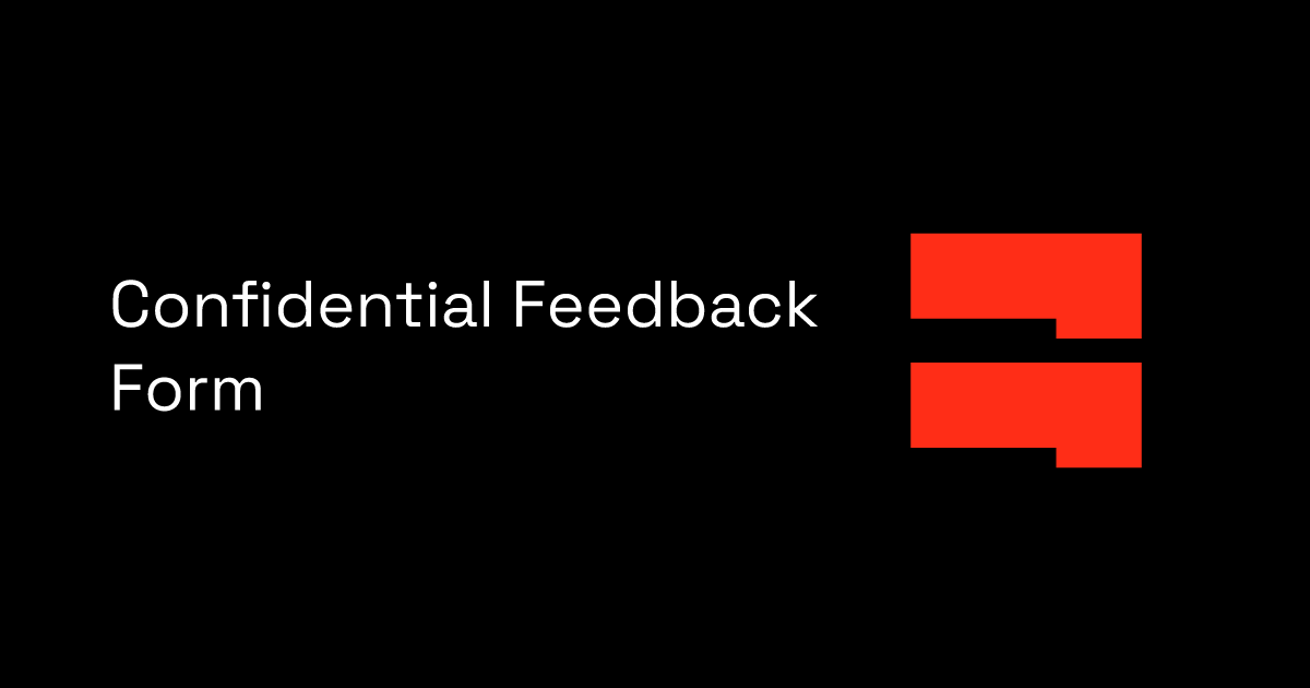 Confidential Feedback Form