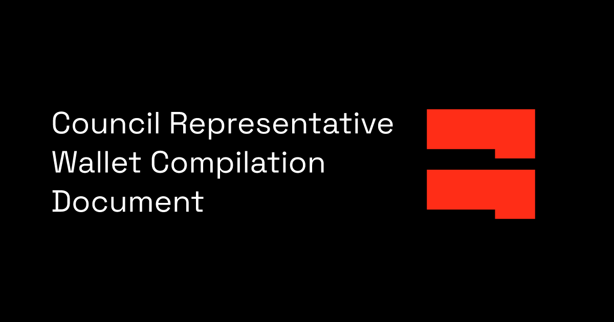 Council Representative Wallet Compilation Document