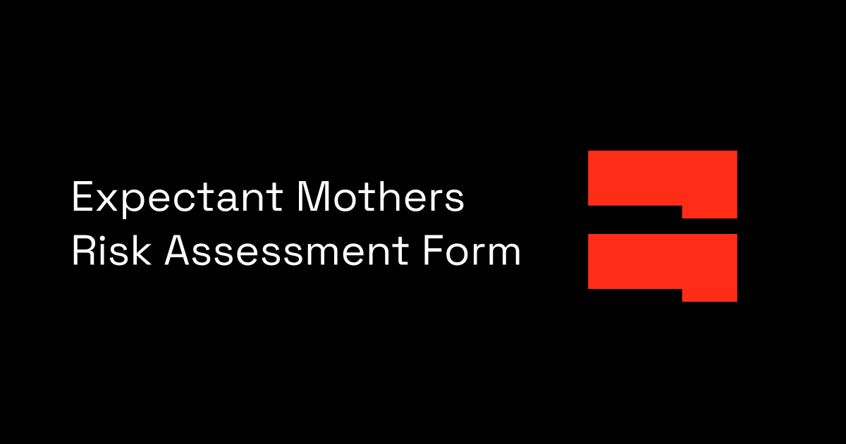 Expectant Mothers Risk Assessment Form
