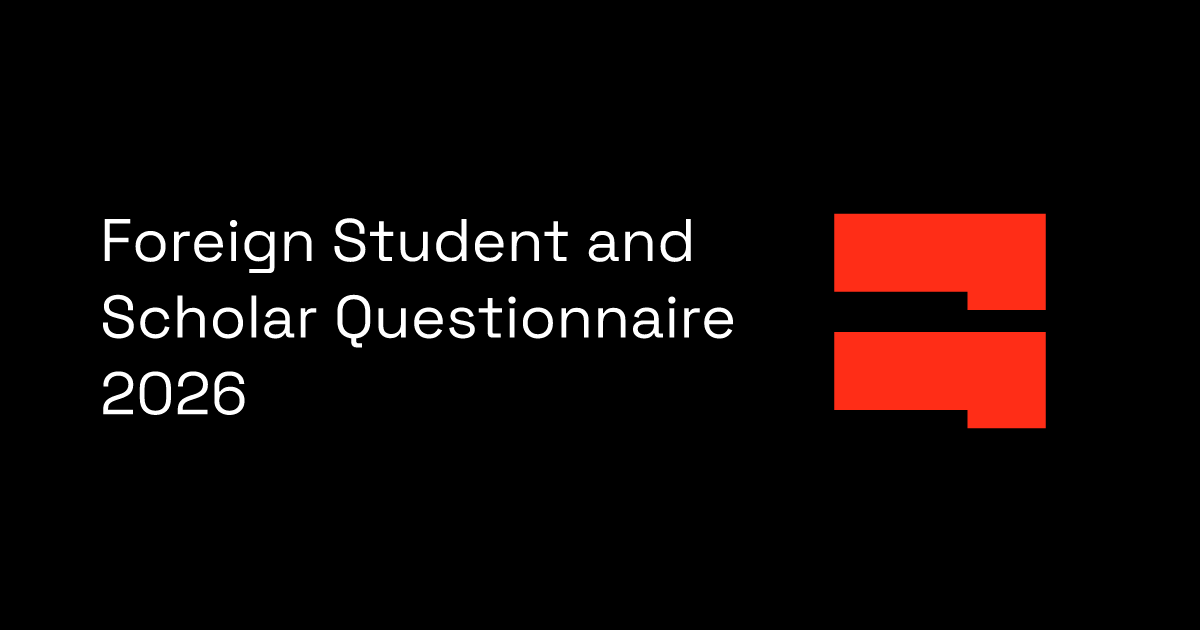 Foreign Student and Scholar Questionnaire 2026