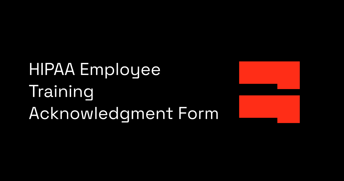 HIPAA Employee Training Acknowledgment Form
