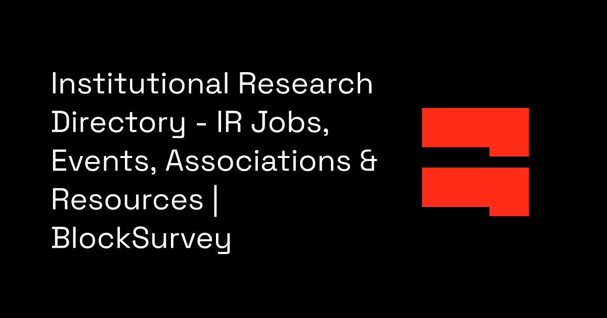 Institutional Research Directory - IR Jobs, Events, Associations ...