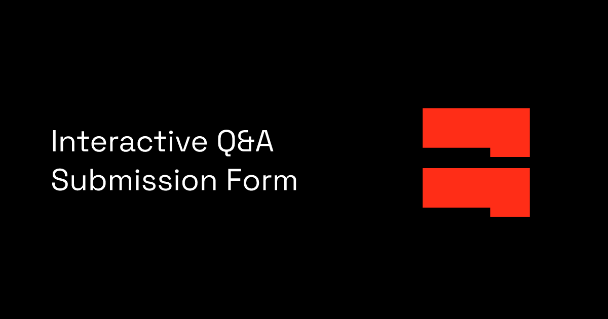Interactive Q&A Submission Form