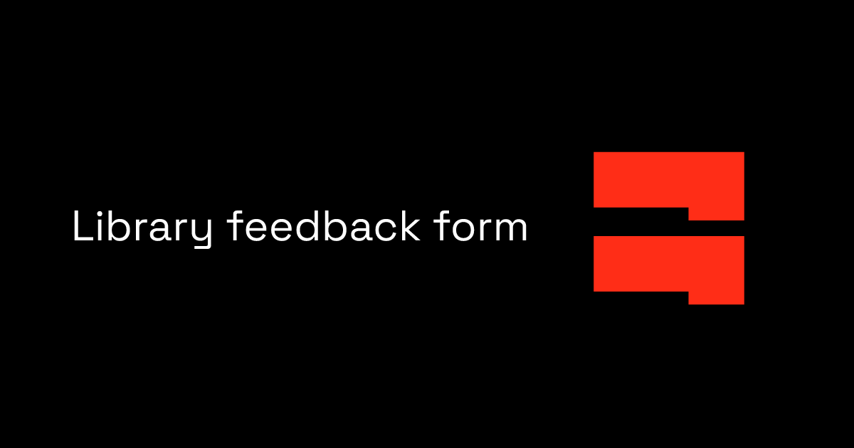 Library feedback form