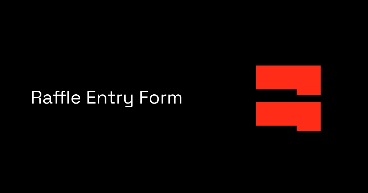Raffle Entry Form