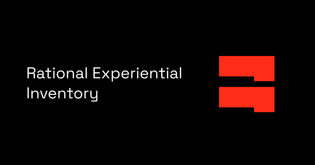 Rational Experiential Inventory
