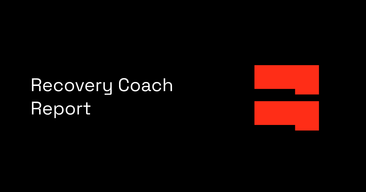 Recovery Coach Report