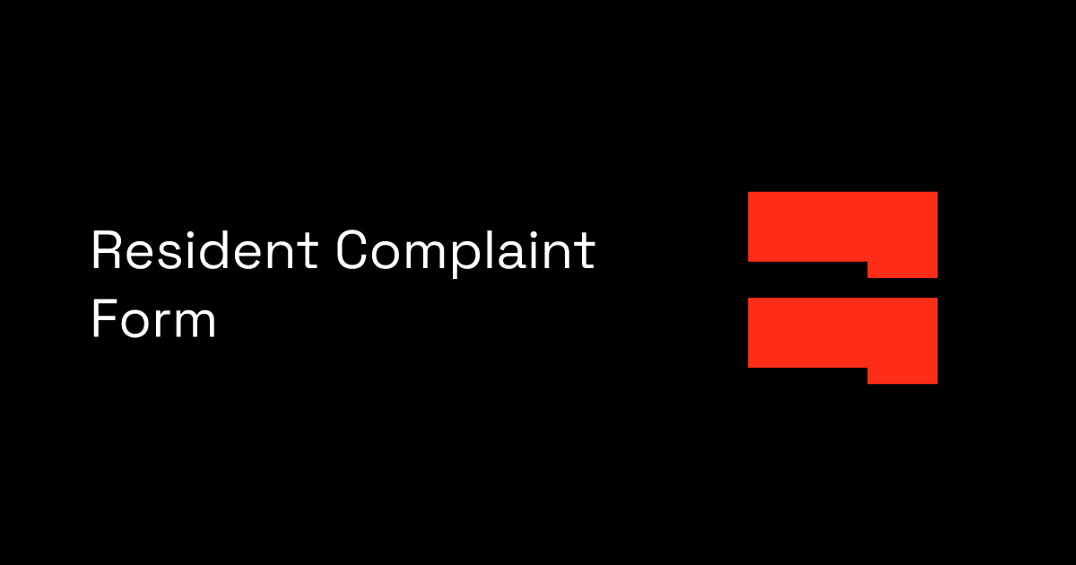 Resident Complaint Form