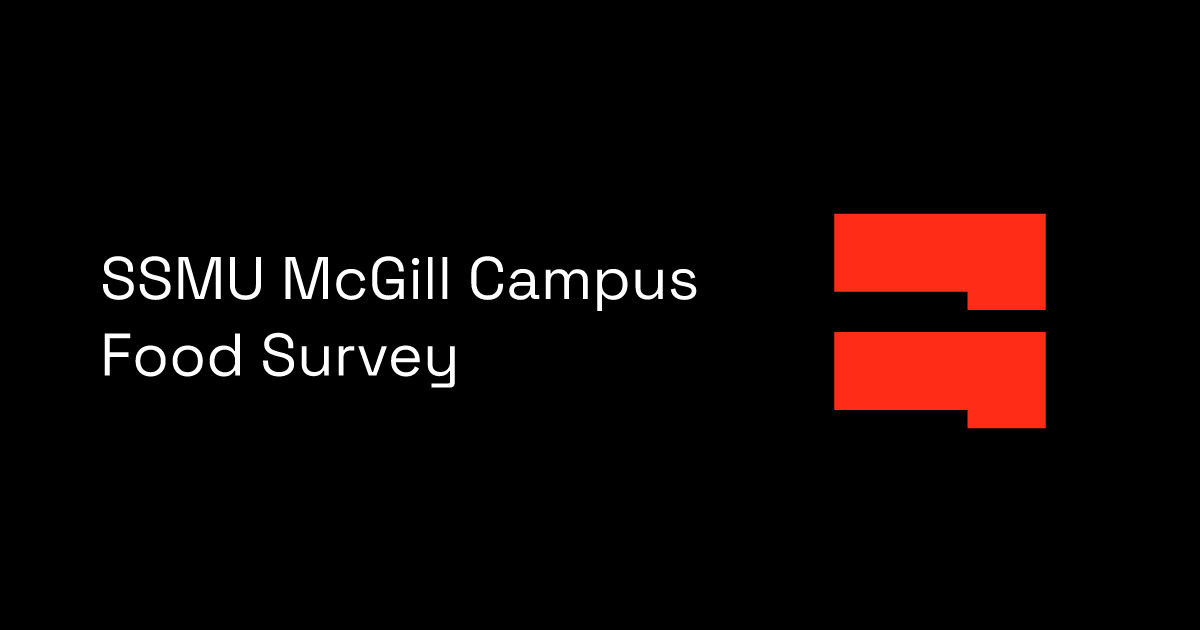 SSMU McGill Campus Food Survey