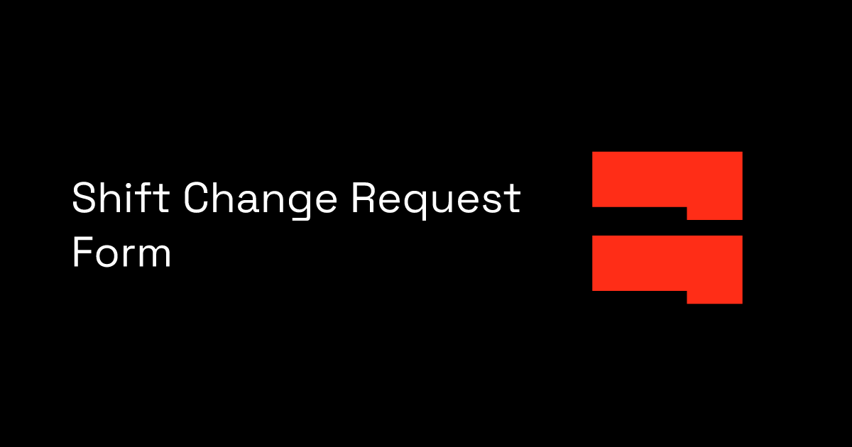 Shift Change Request Form