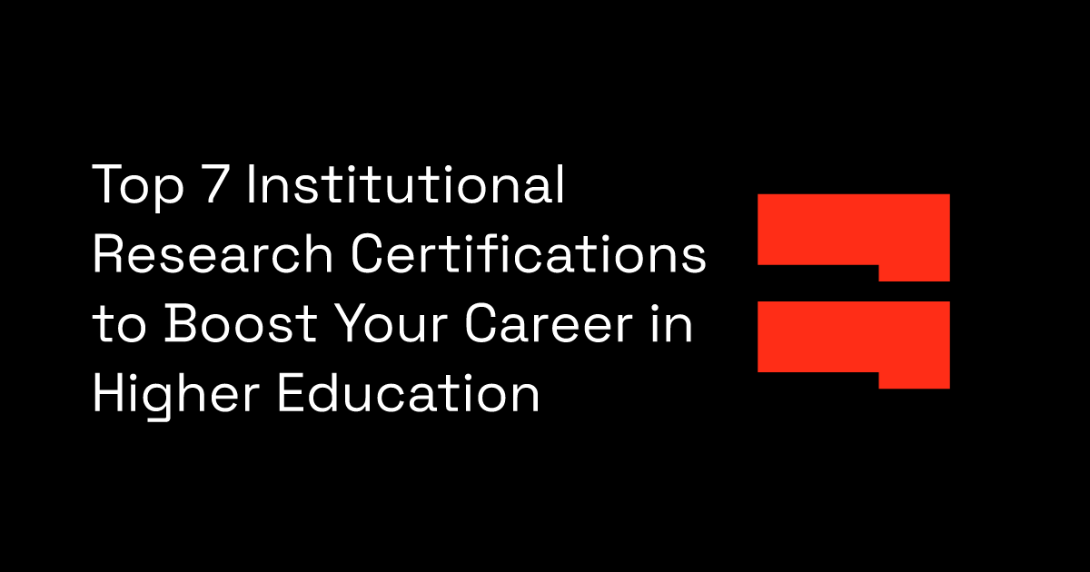 Top 7 Institutional Research Certifications to Boost Your Career in ...