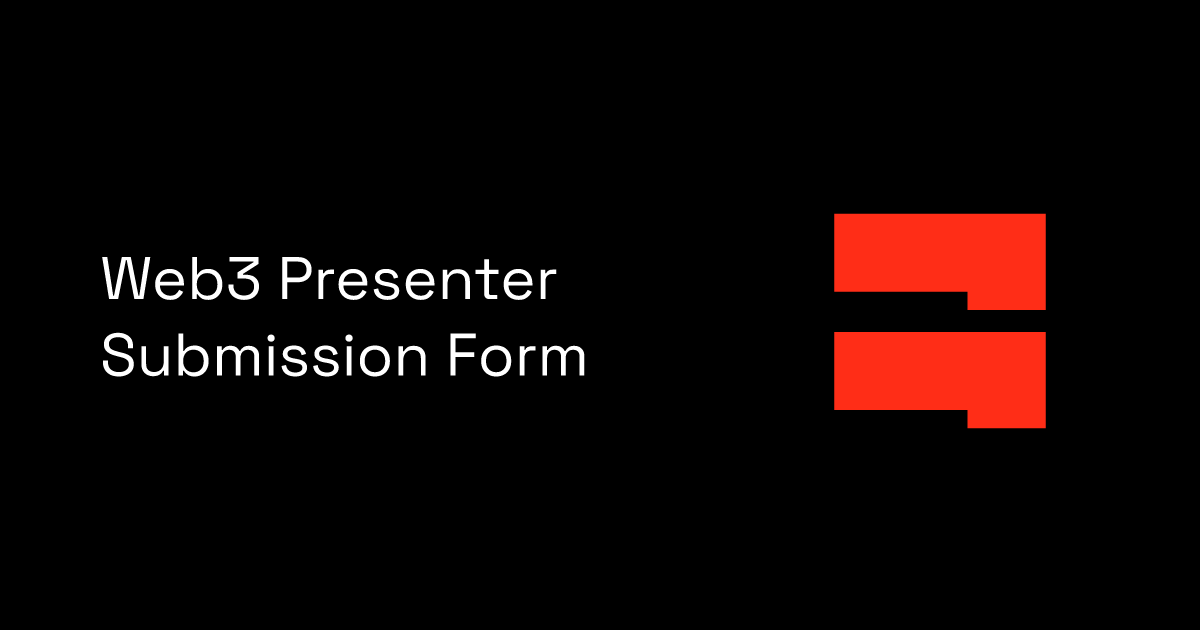 Web3 Presenter Submission Form