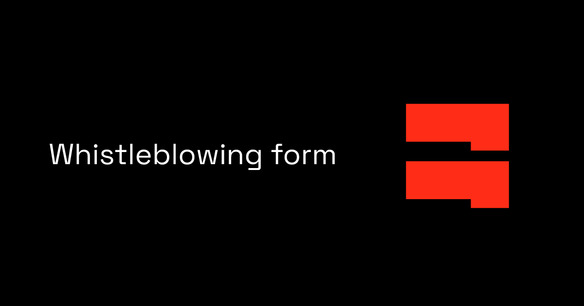 Whistleblowing form