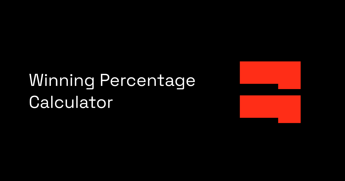 Winning Percentage Calculator